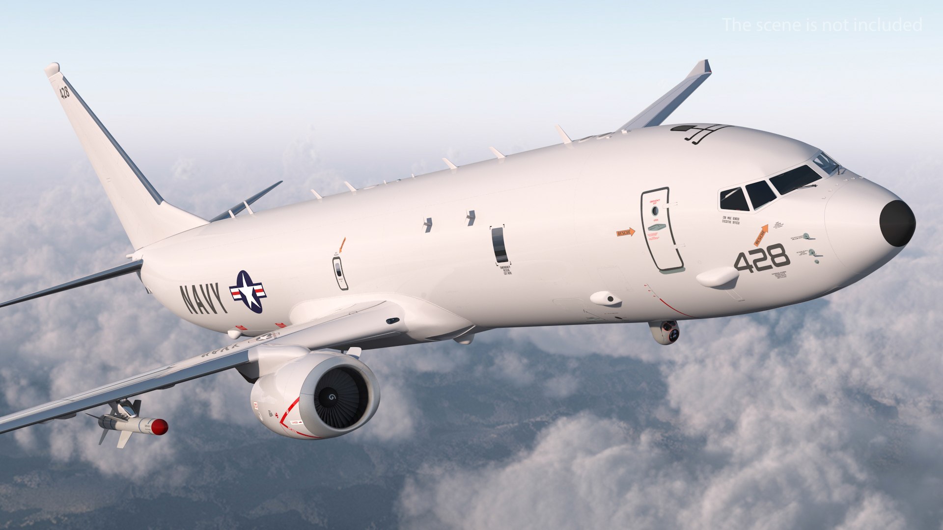 Boeing p-8 poseidon military aircraft 3D model - TurboSquid 1517703