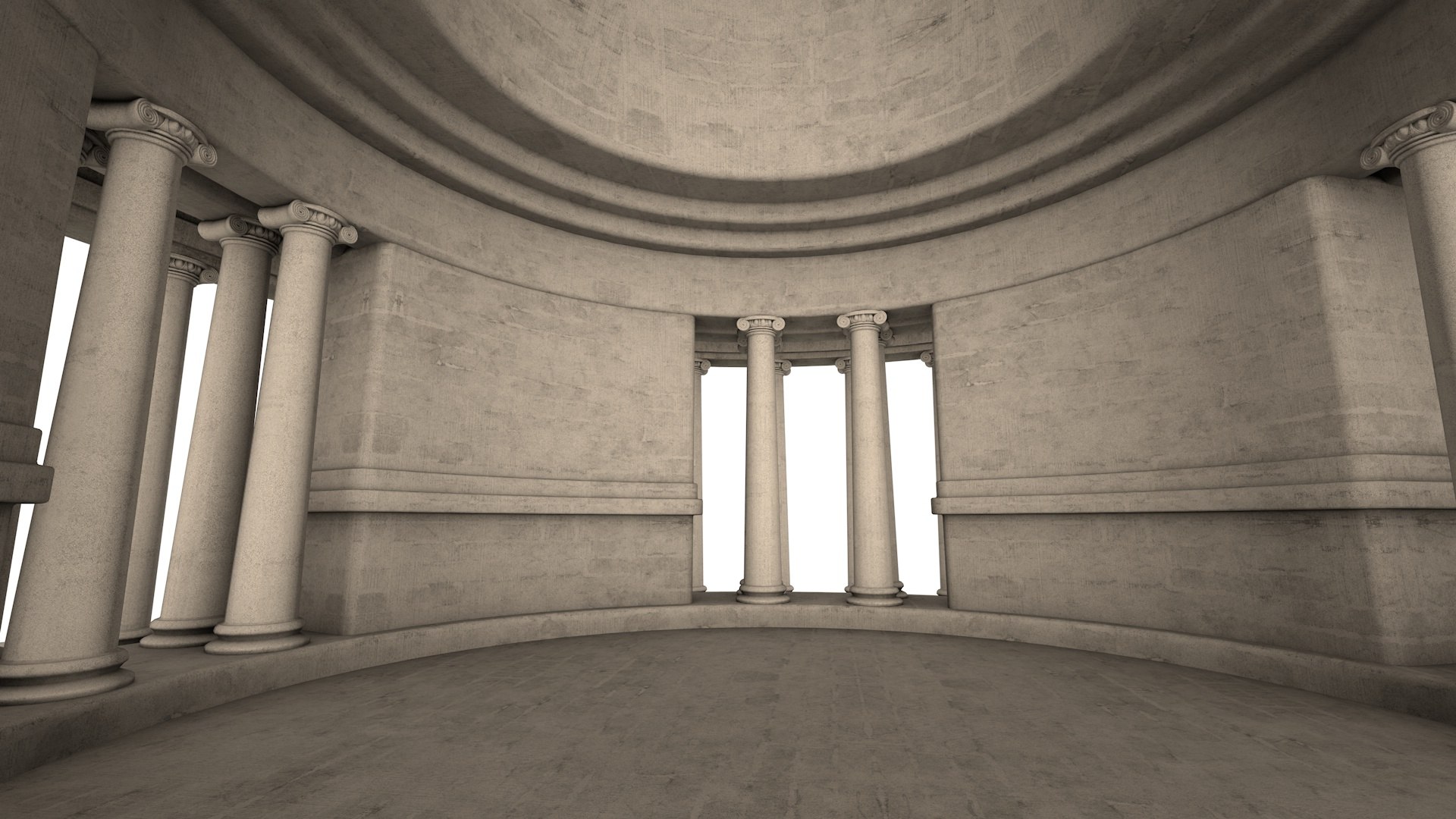Jefferson Memorial Scene 3D Model - TurboSquid 1997136