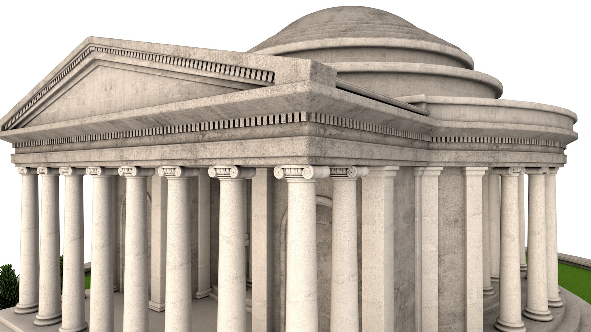 Jefferson Memorial Scene 3D Model - TurboSquid 1997136