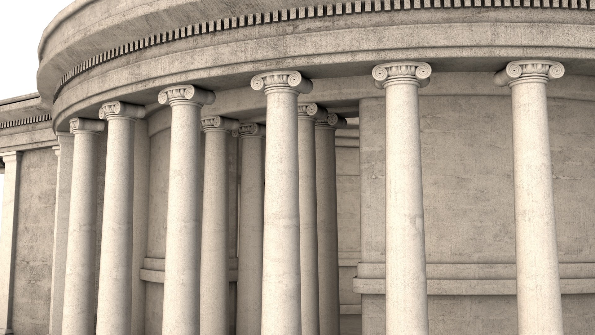 Jefferson Memorial Scene 3D Model - TurboSquid 1997136