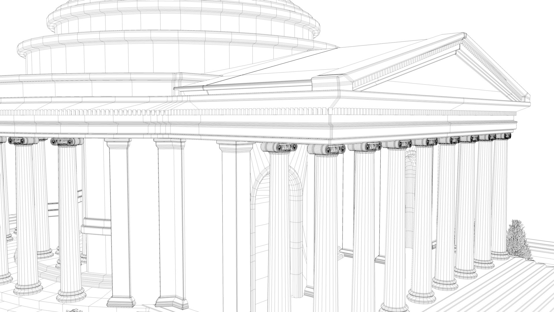 Jefferson Memorial Scene 3D Model - TurboSquid 1997136