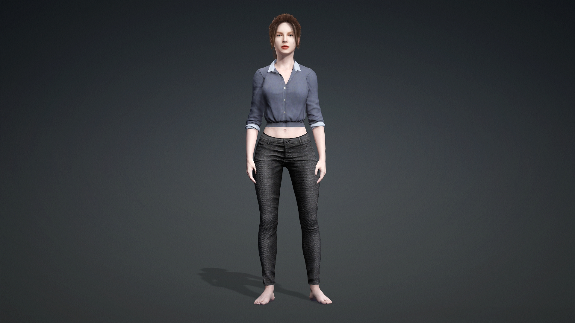 Beautiful Female Character Perfect For Games Animations 3D - TurboSquid ...