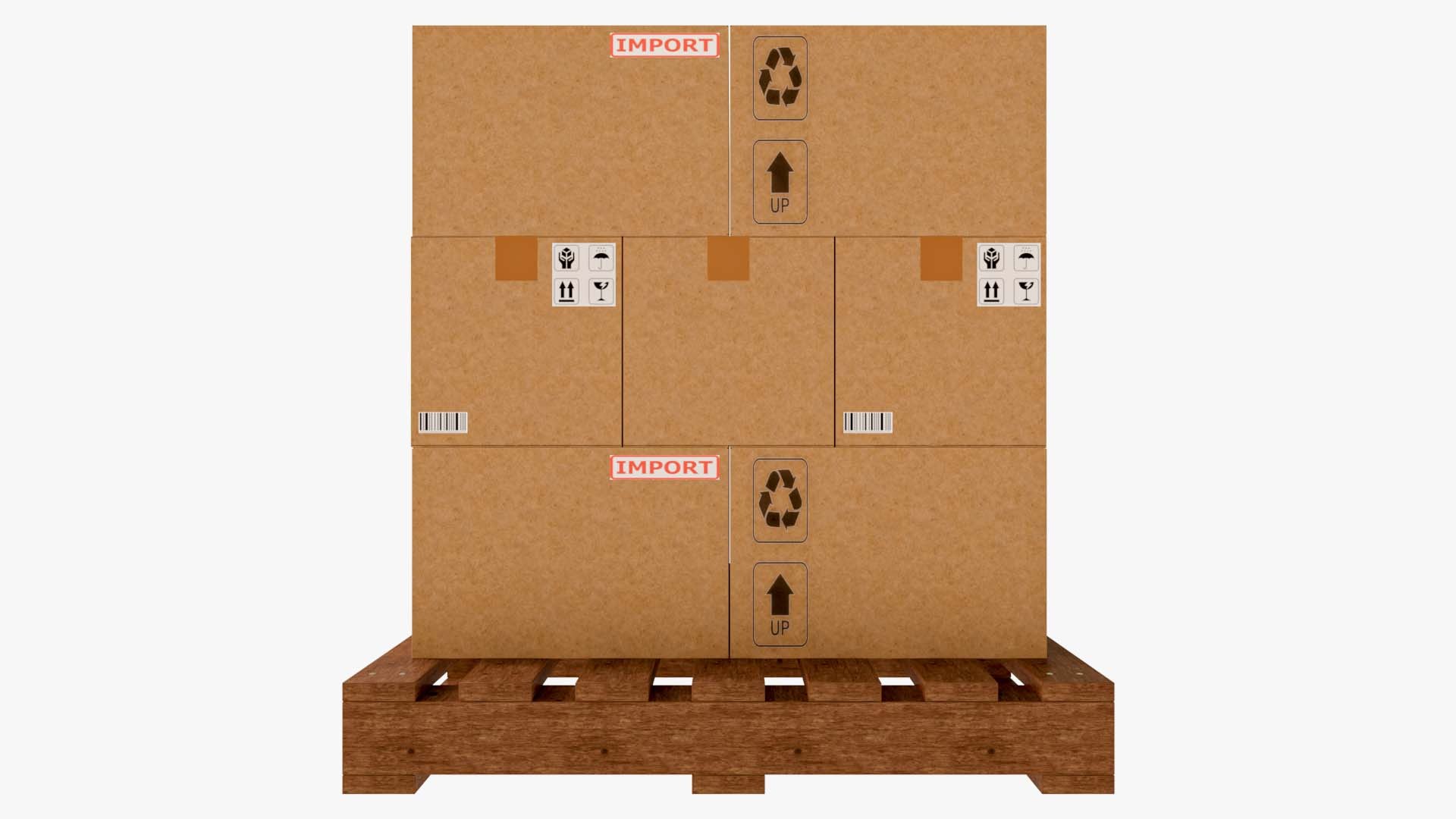 3D Pallet Model - TurboSquid 2191188