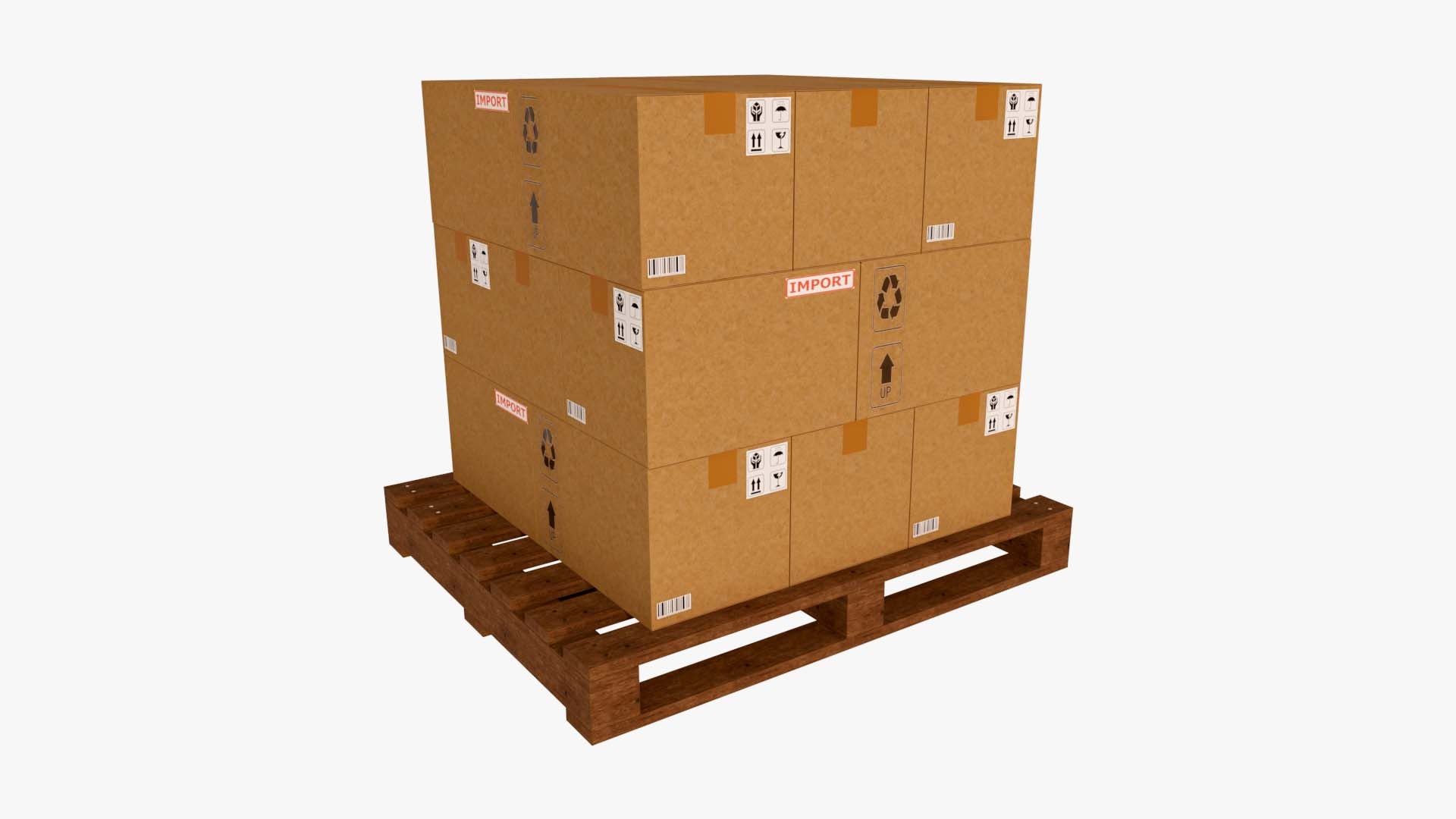 3D Pallet Model - TurboSquid 2191188