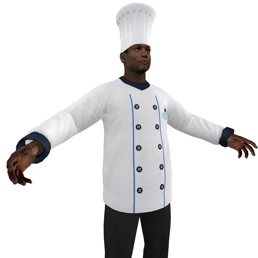 3d Chef Hat Model