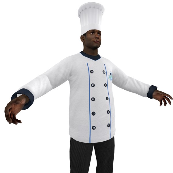3d chef hat model