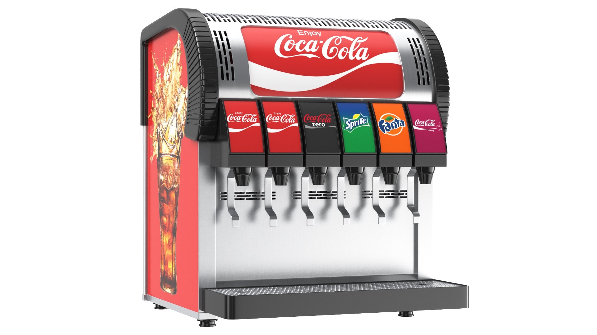 Four Detailed Cafe Dispensers And Organizer 3D Model - TurboSquid 1986285