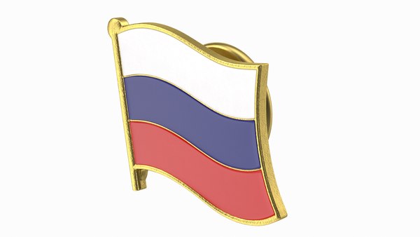3D model russian federation lapel pin - TurboSquid 1645319