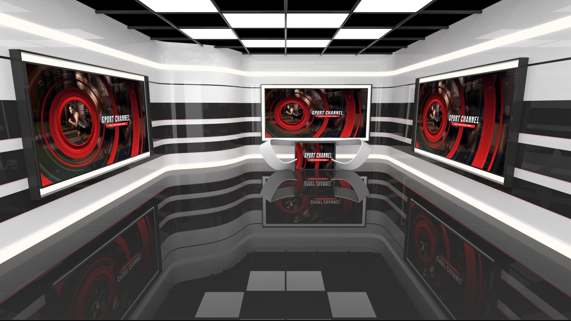Virtual Set 3D Model - TurboSquid 2291116