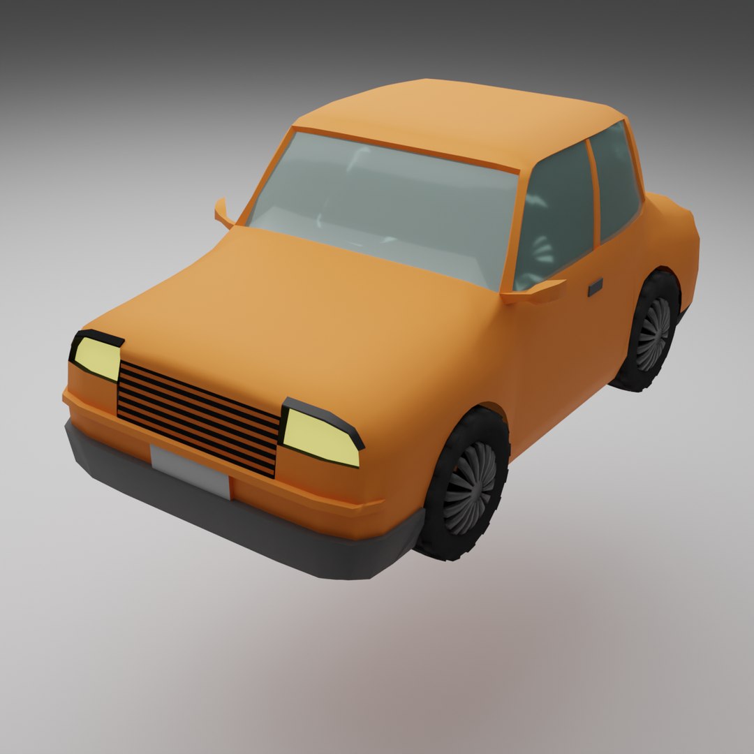 Low Poly Cartoon Car 3D Model - TurboSquid 1916931