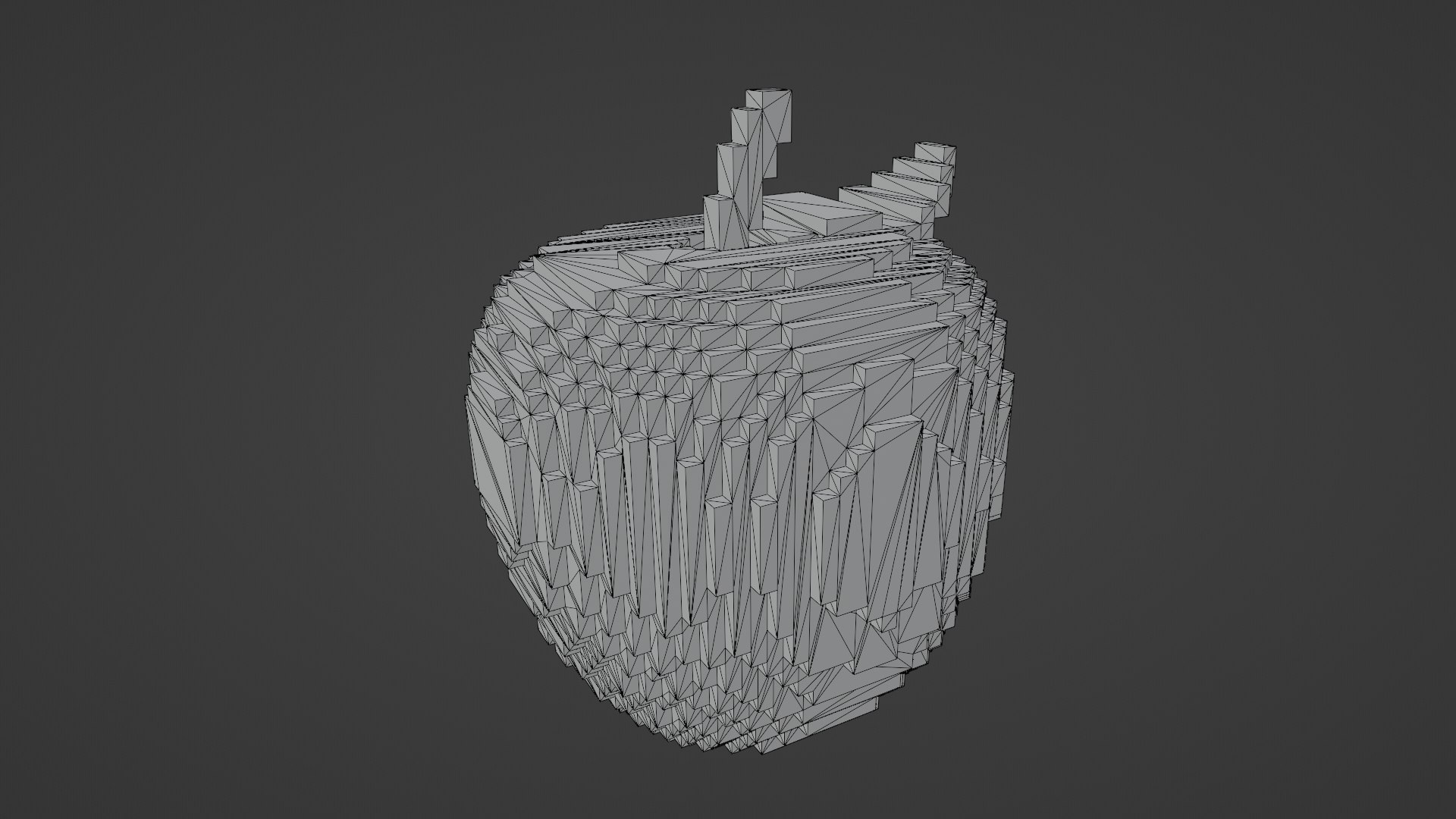3D Voxel Apple - TurboSquid 2021009