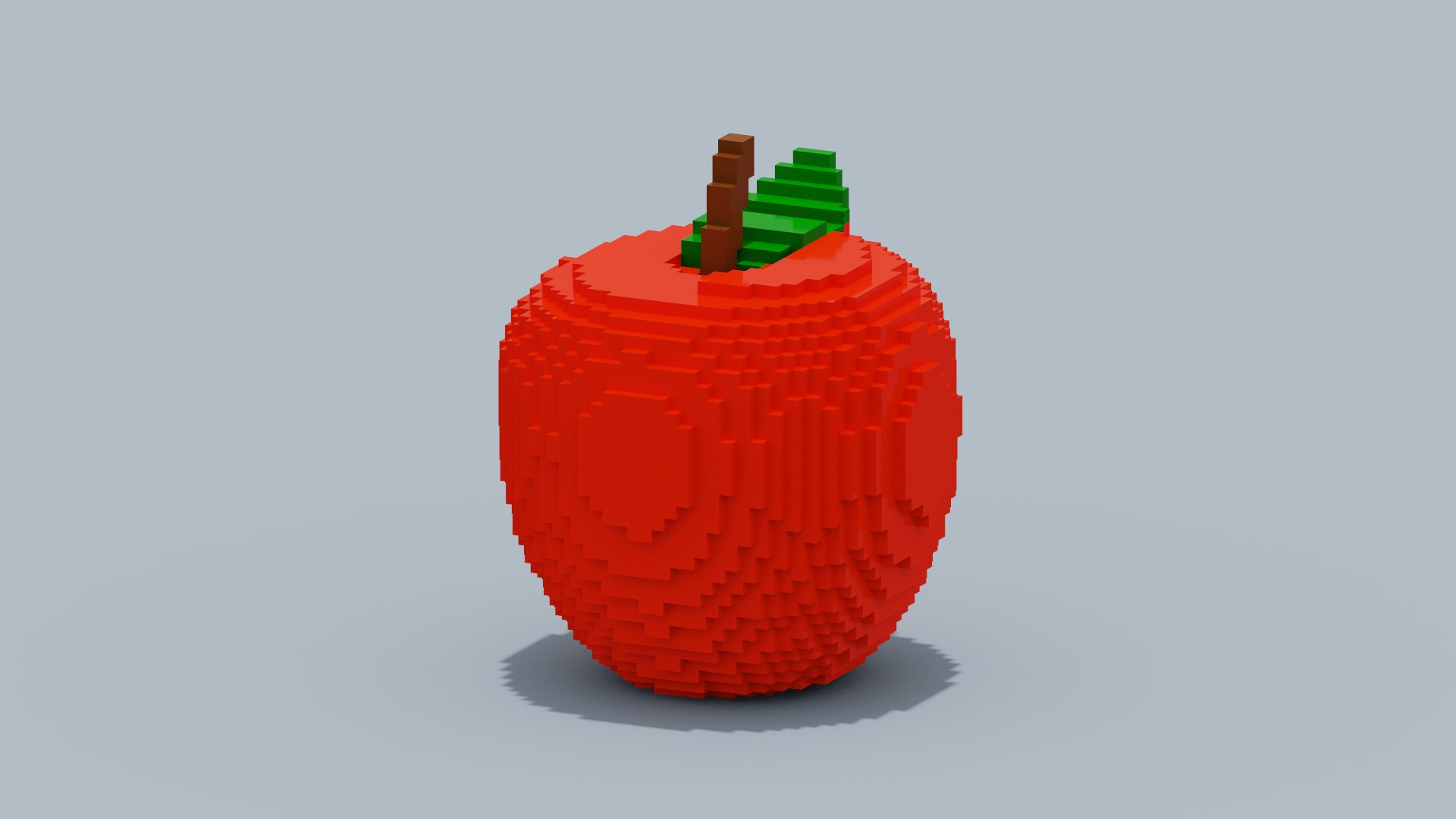 3D Voxel Apple - TurboSquid 2021009
