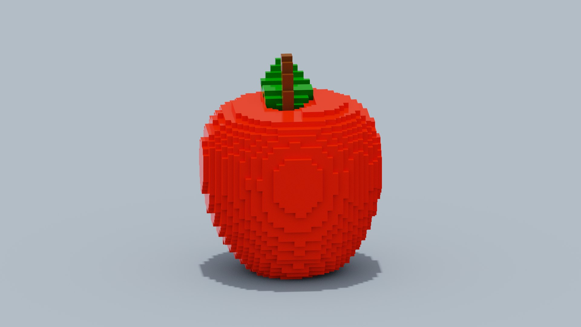 3D Voxel Apple - TurboSquid 2021009