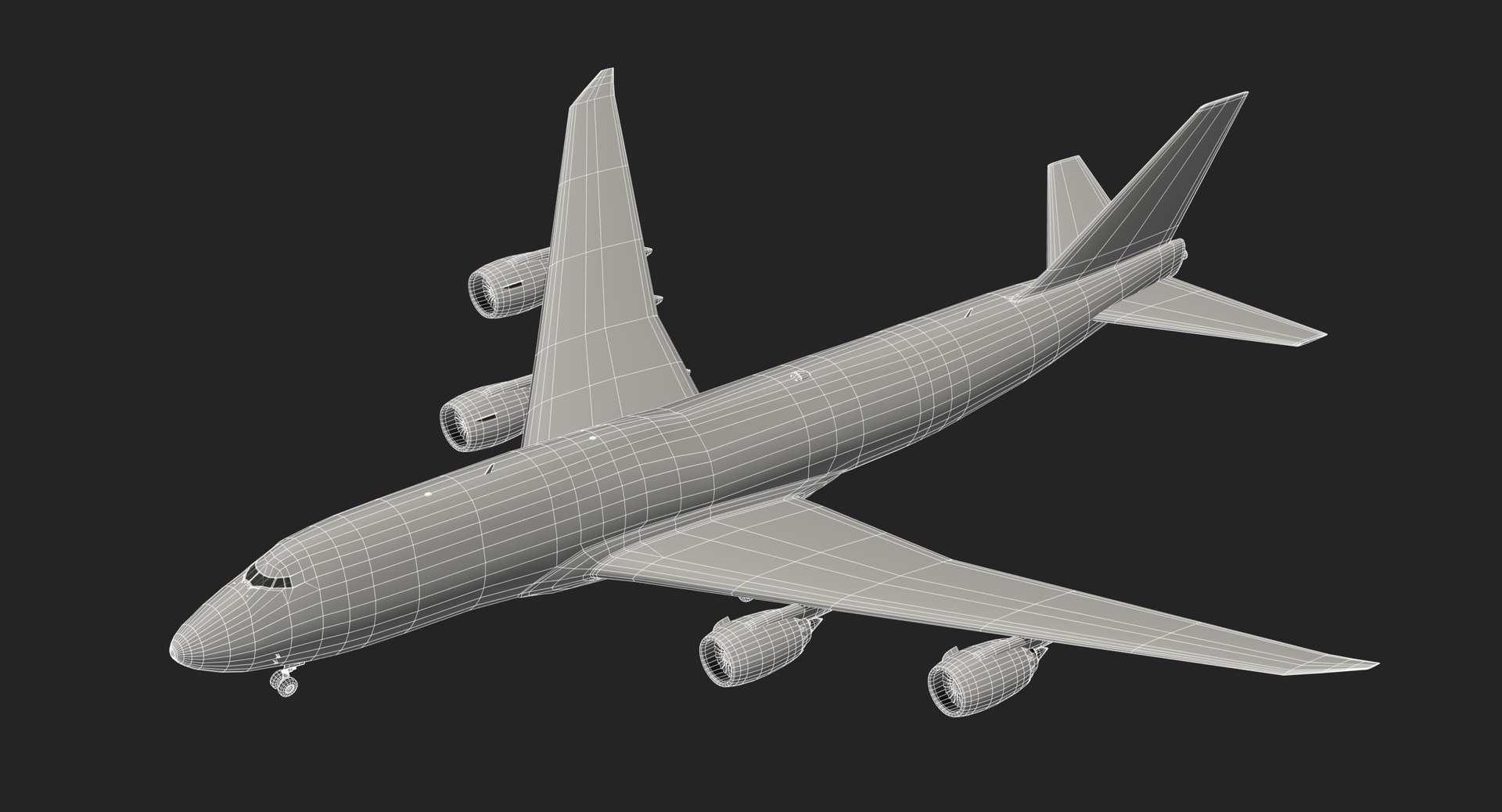 Boeing 748 White Livery 3D model - TurboSquid 1998040