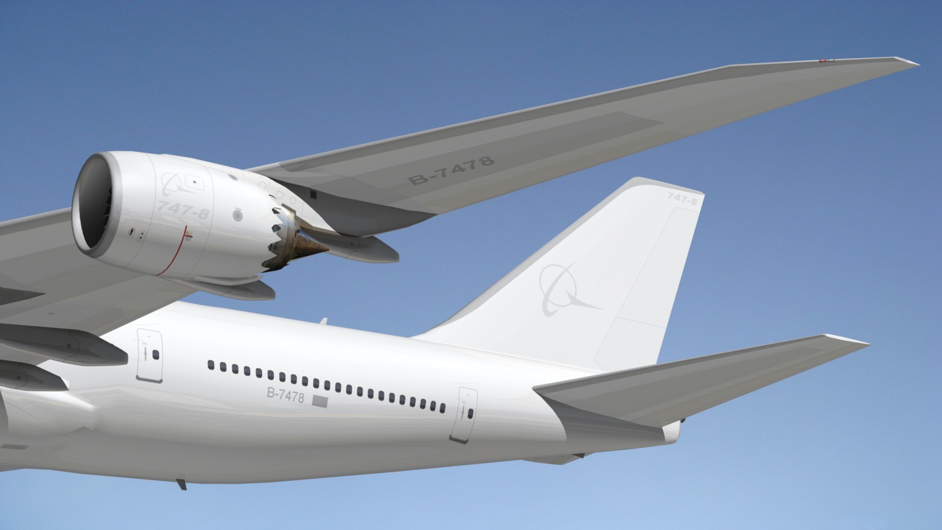 Boeing 748 White Livery 3D Model - TurboSquid 1998040