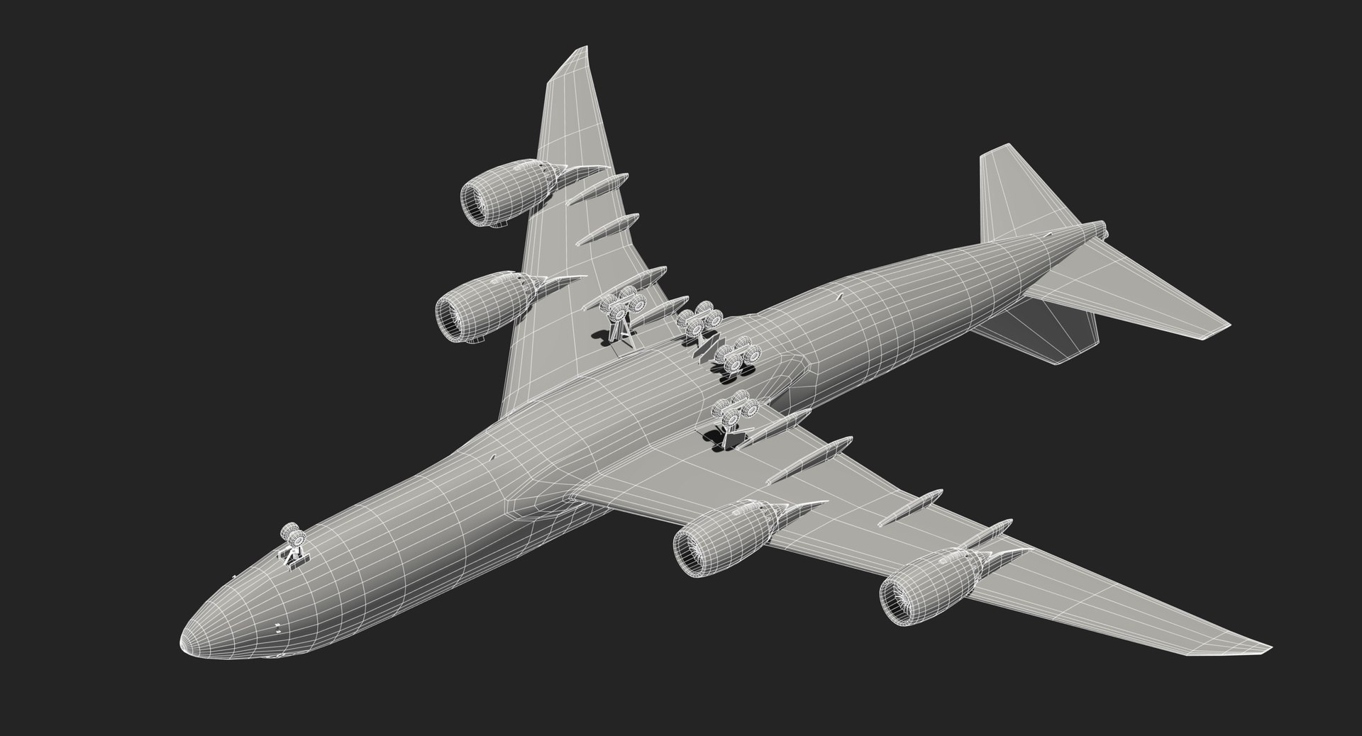 Boeing 748 White Livery 3D model - TurboSquid 1998040