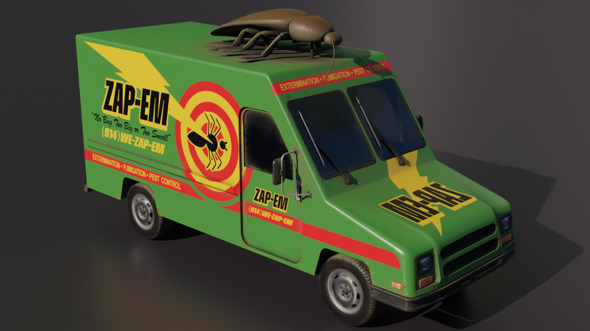 3D Bug Van - TurboSquid 1984756