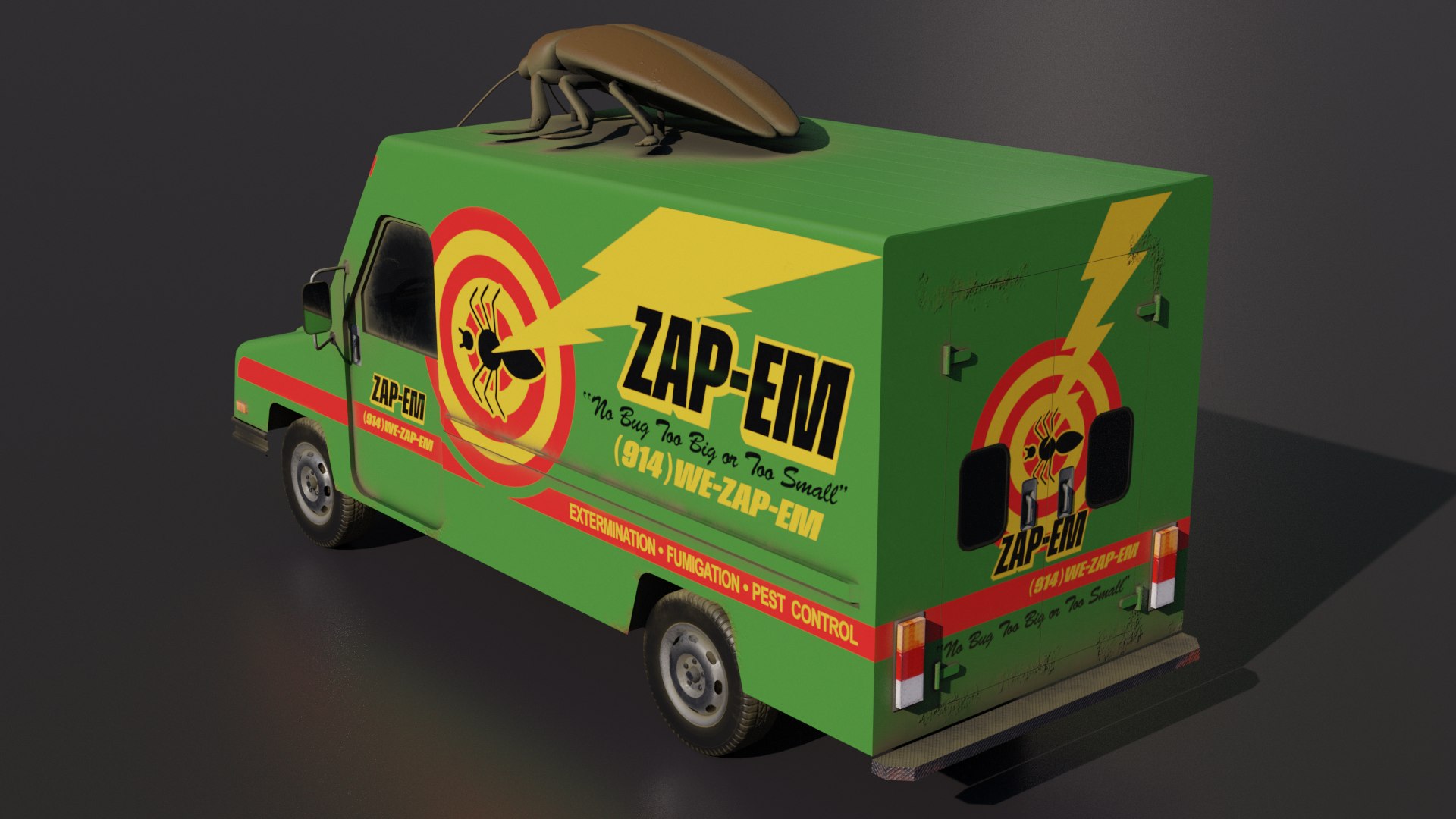 3D Bug Van - TurboSquid 1984756