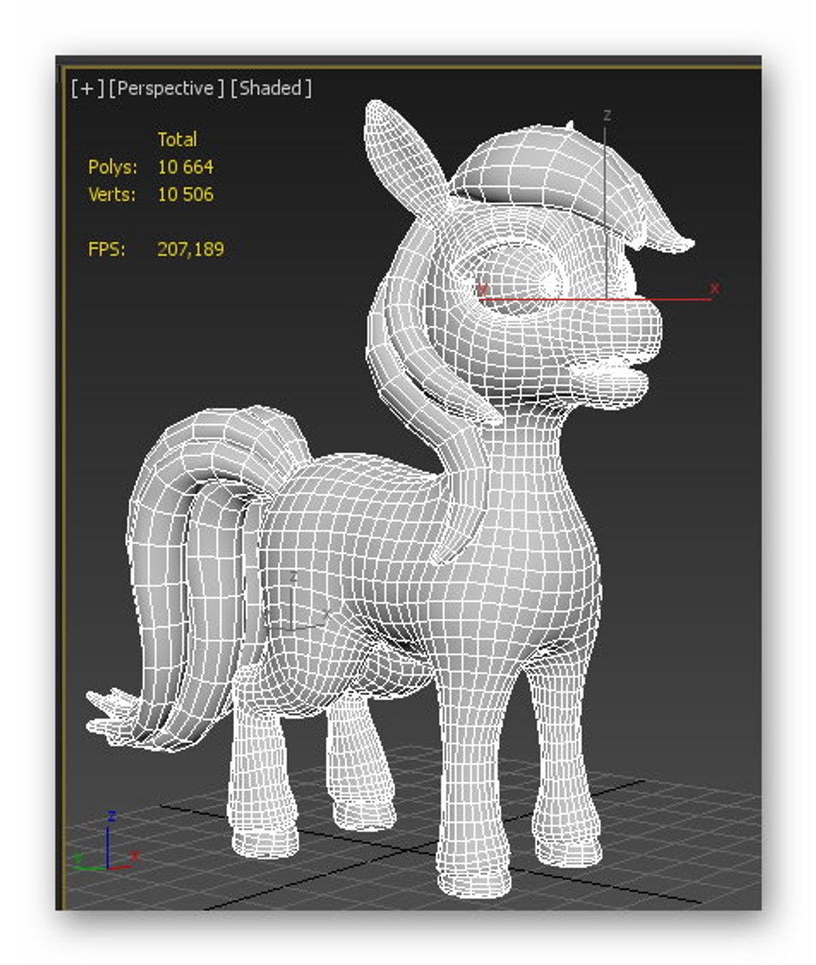 3D Model Pony Cartoon - TurboSquid 1679347