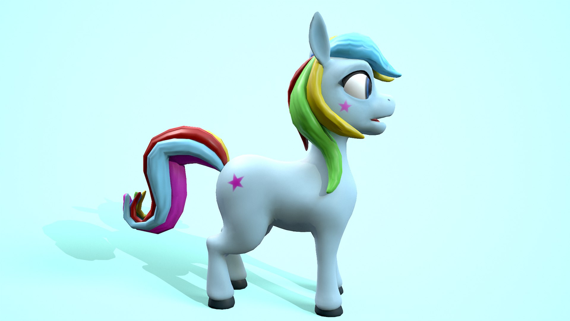 3D Model Pony Cartoon - TurboSquid 1679347