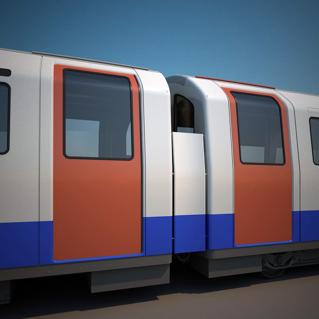 3d Max Realistic London Underground Train