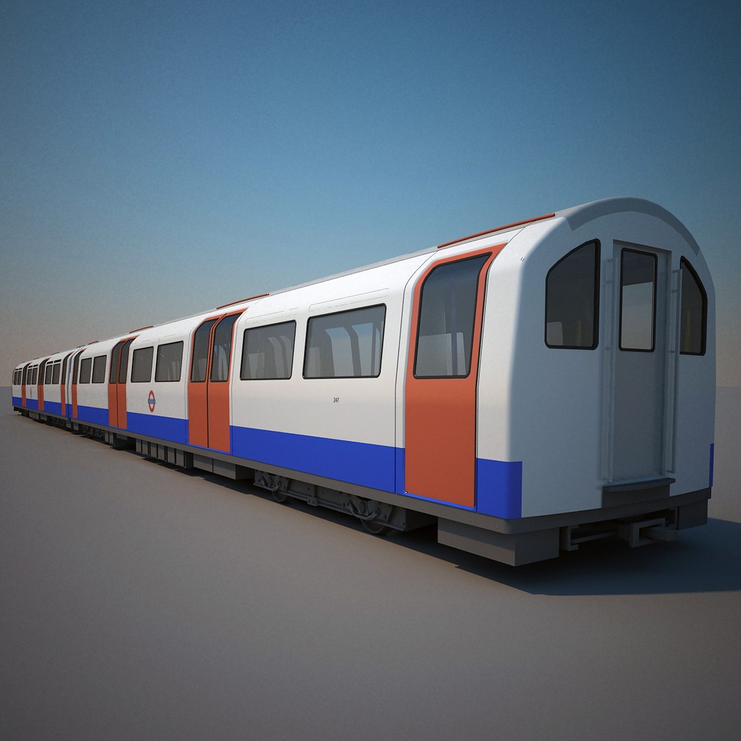 3d Max Realistic London Underground Train