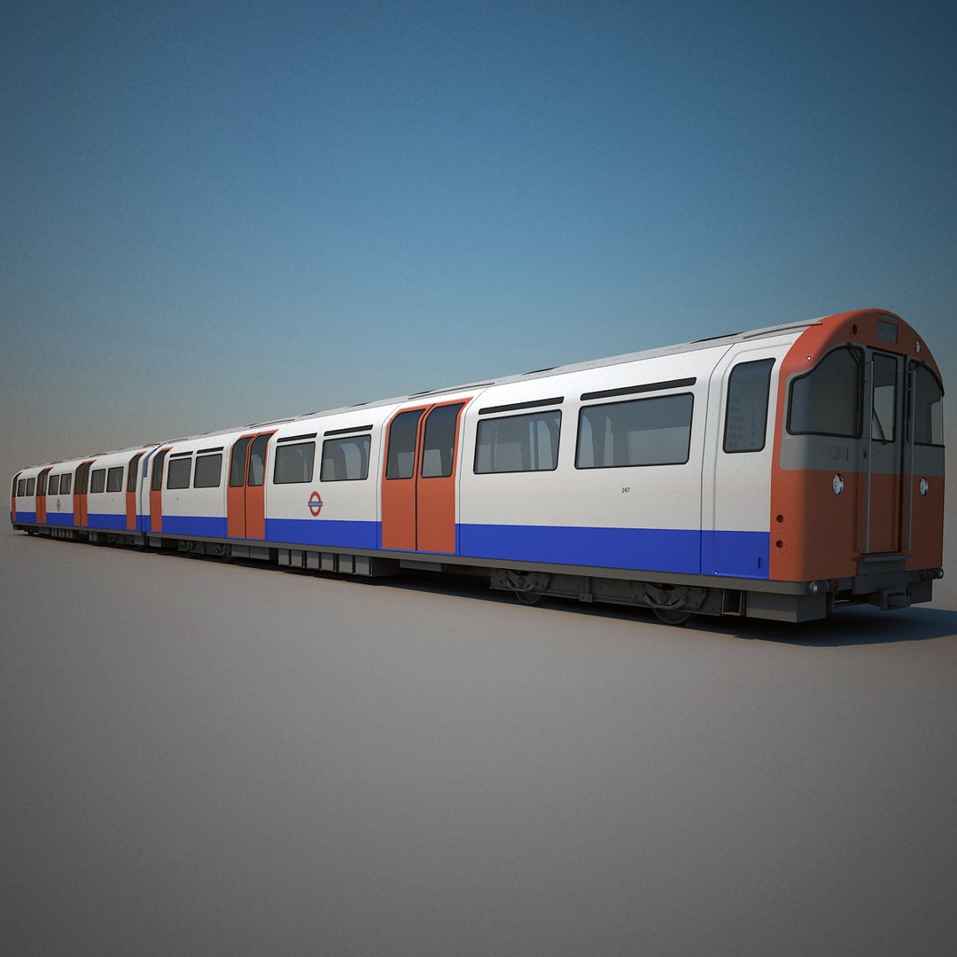 3d Max Realistic London Underground Train