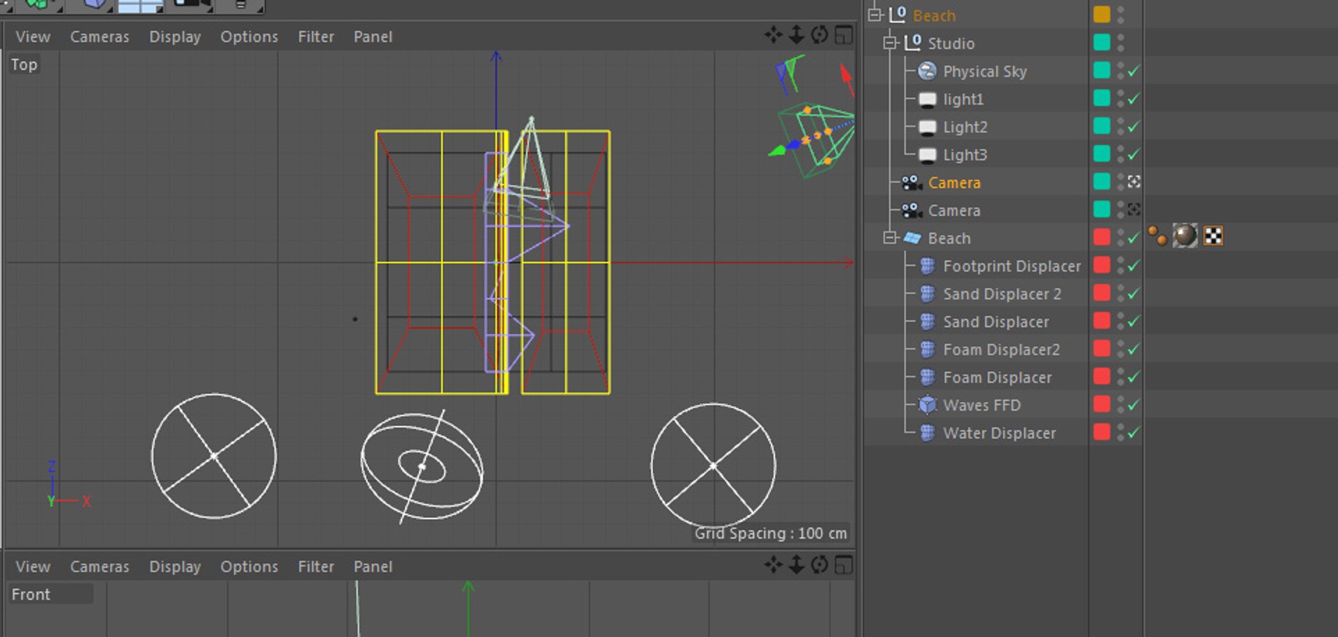 Beach Footprint 3d Model