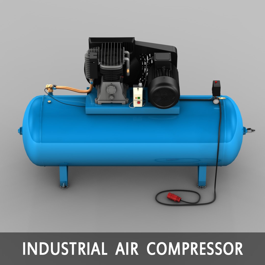 electric compressor 3d model