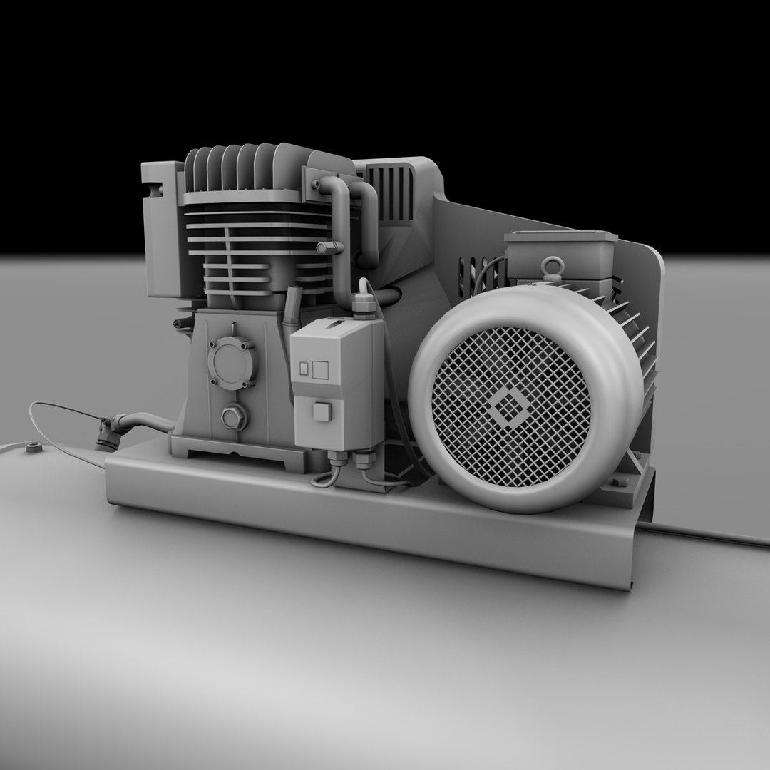 Electric Compressor 3d Model