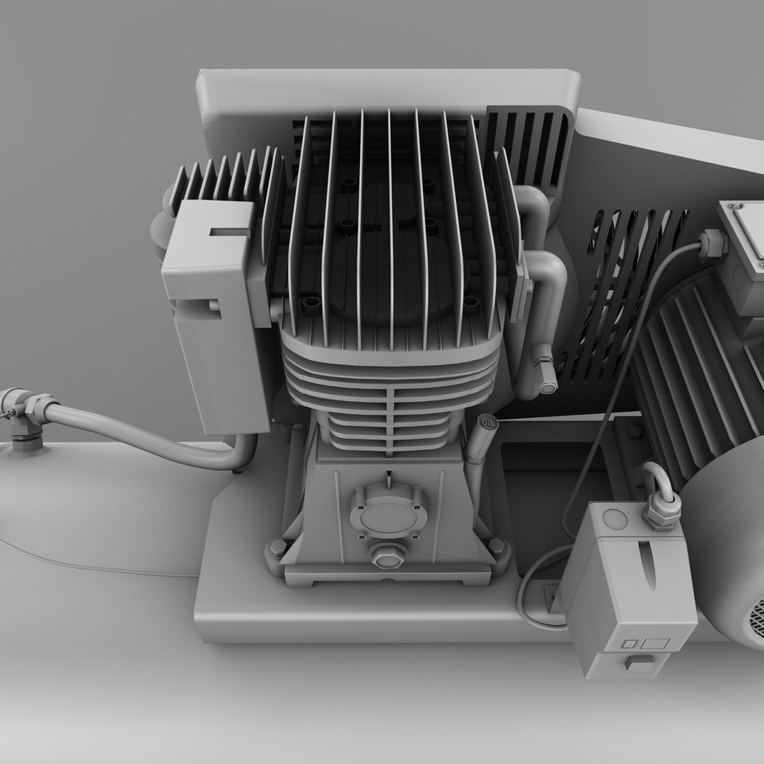 Electric Compressor 3d Model