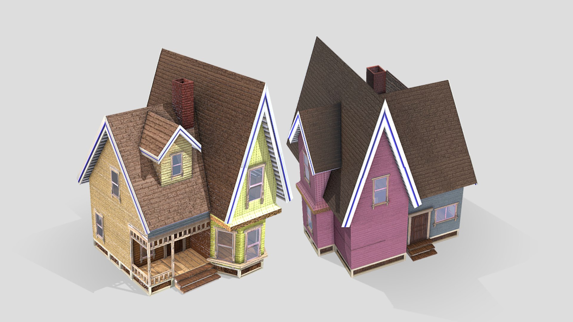 Cartoon Stylized Colorful Cute 3D Model - TurboSquid 1700236