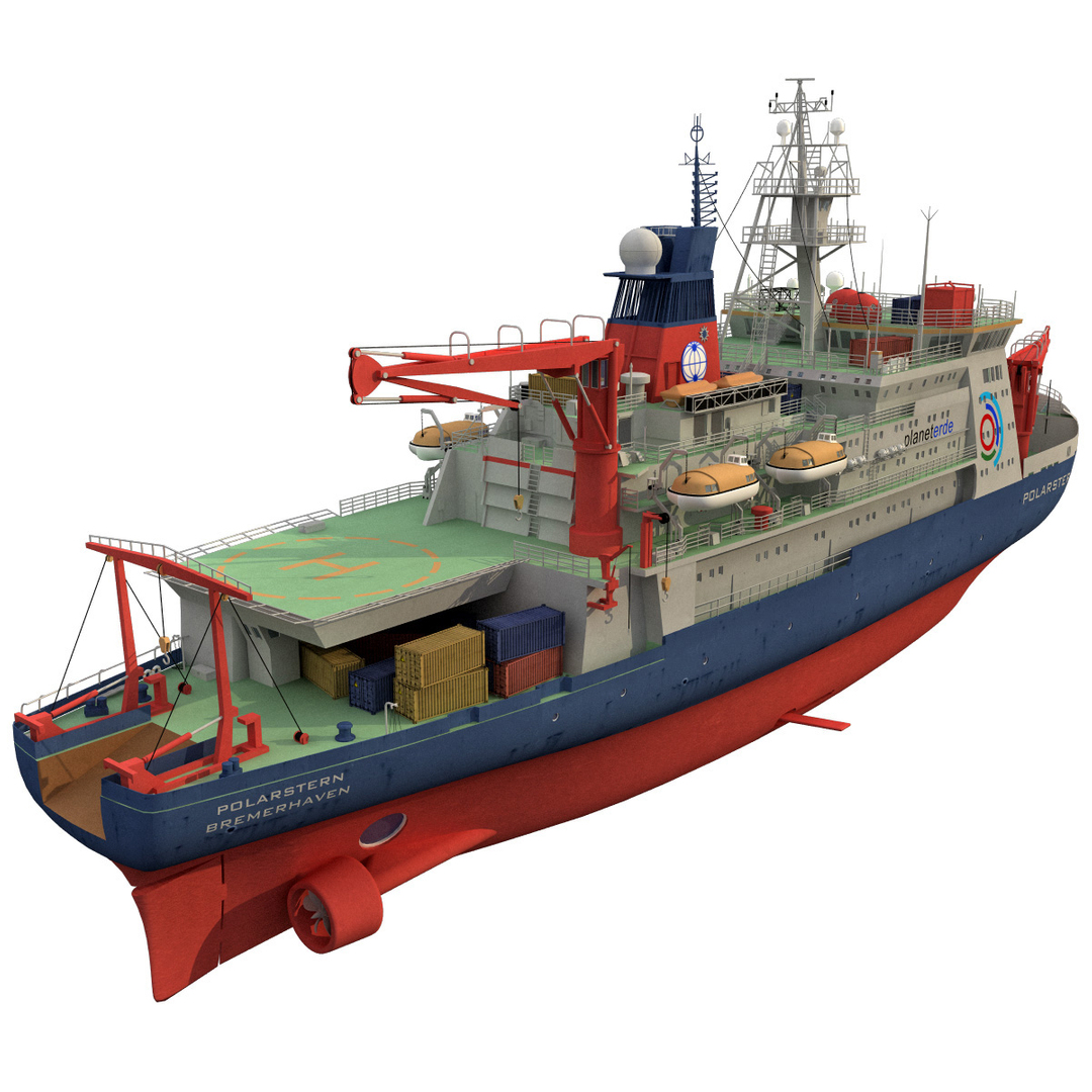 german research ship polarstern 3d model