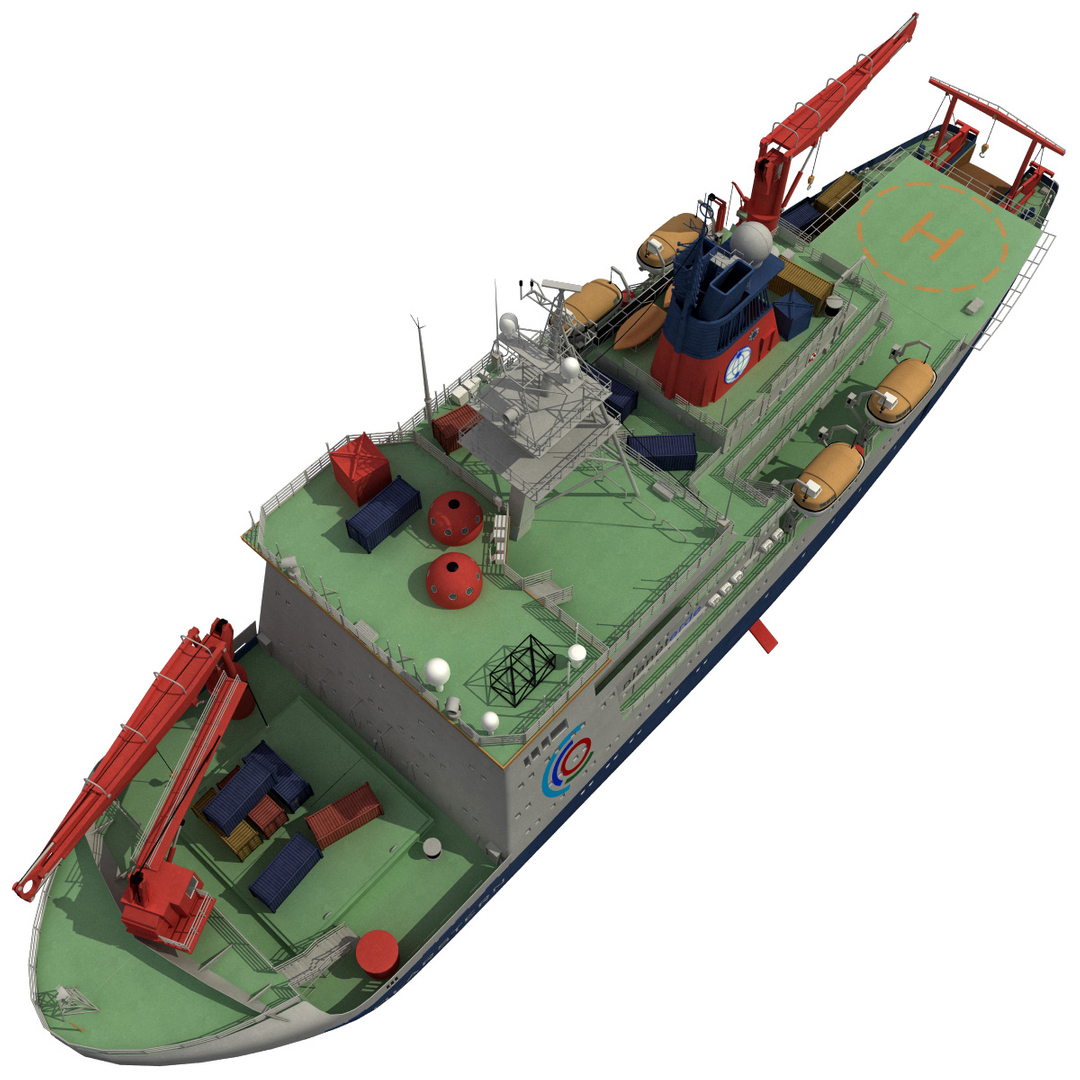 german research ship polarstern 3d model