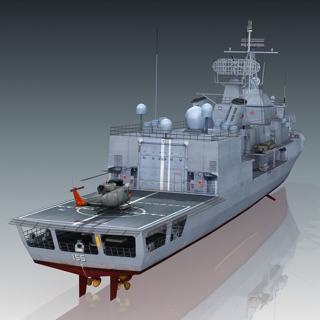 3d Model Anzac Class Frigate Hmas