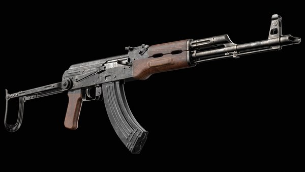 AKM AKMS Kalashnikov Assault Rifles Game Ready3Dモデル - TurboSquid 1898928