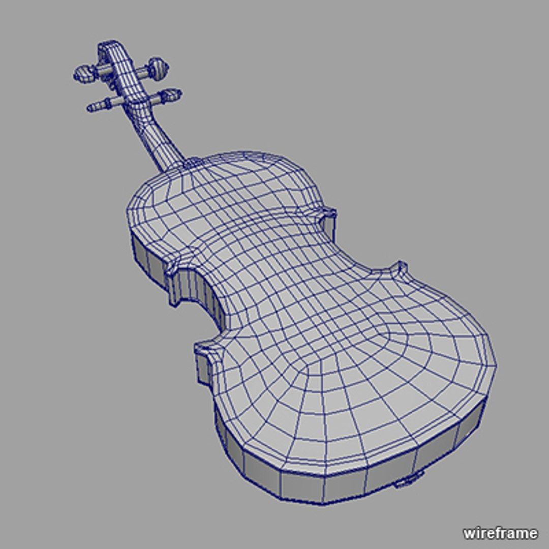3d Model Classic Violin