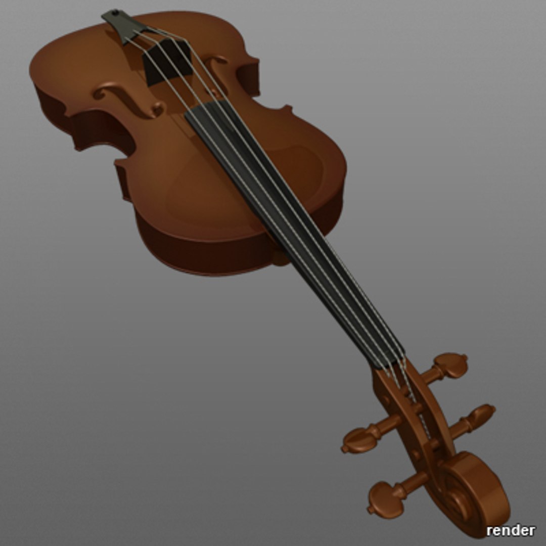 3d Model Classic Violin