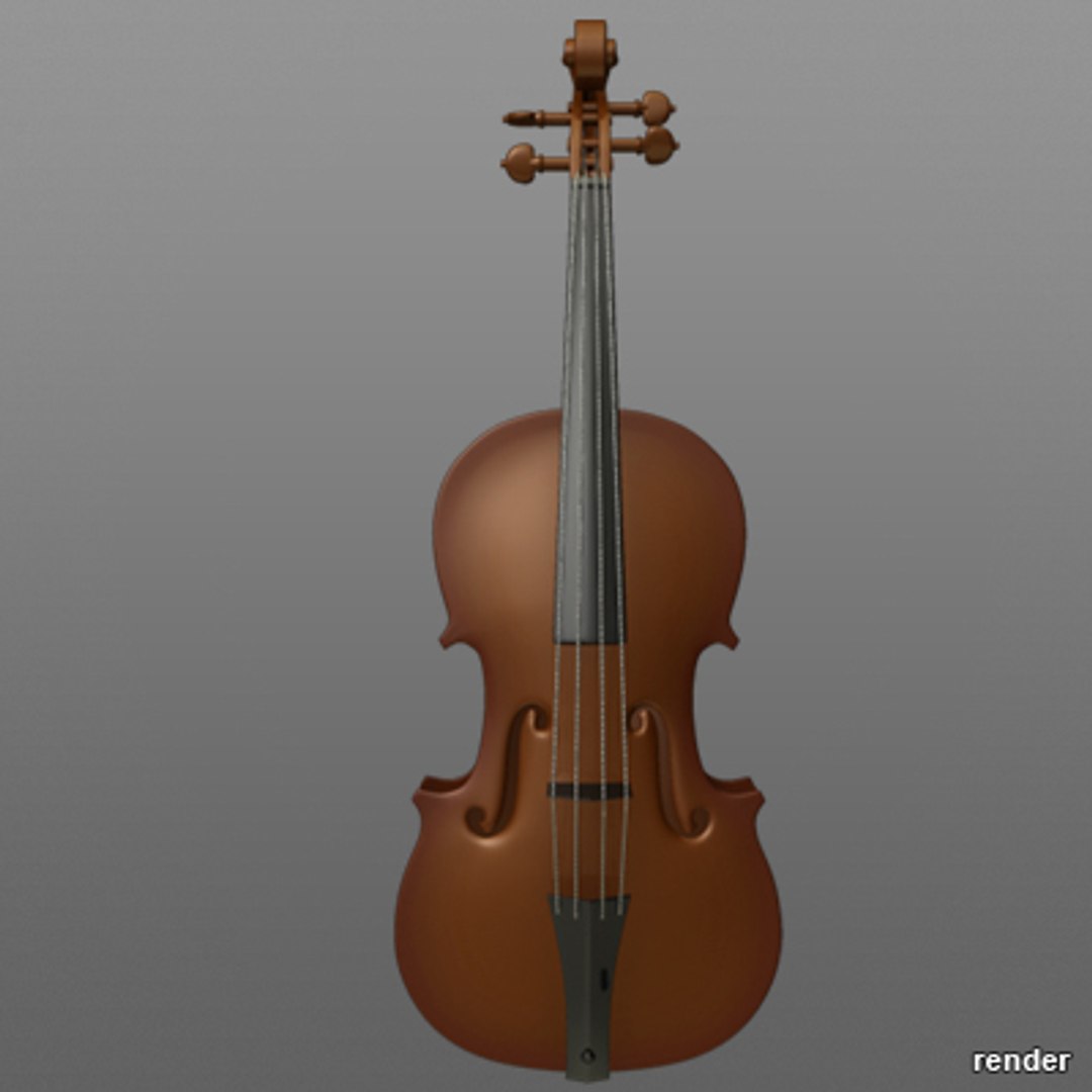3d Model Classic Violin