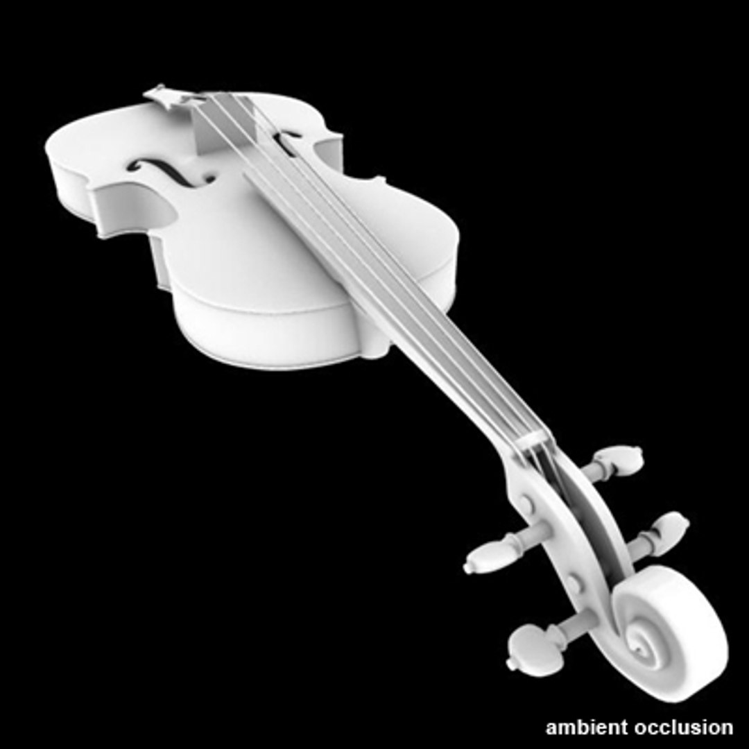 3d Model Classic Violin