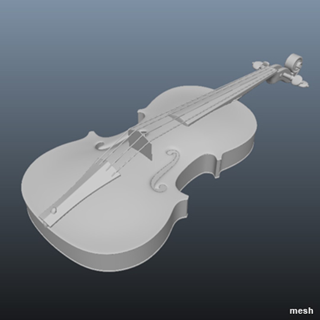 3d Model Classic Violin