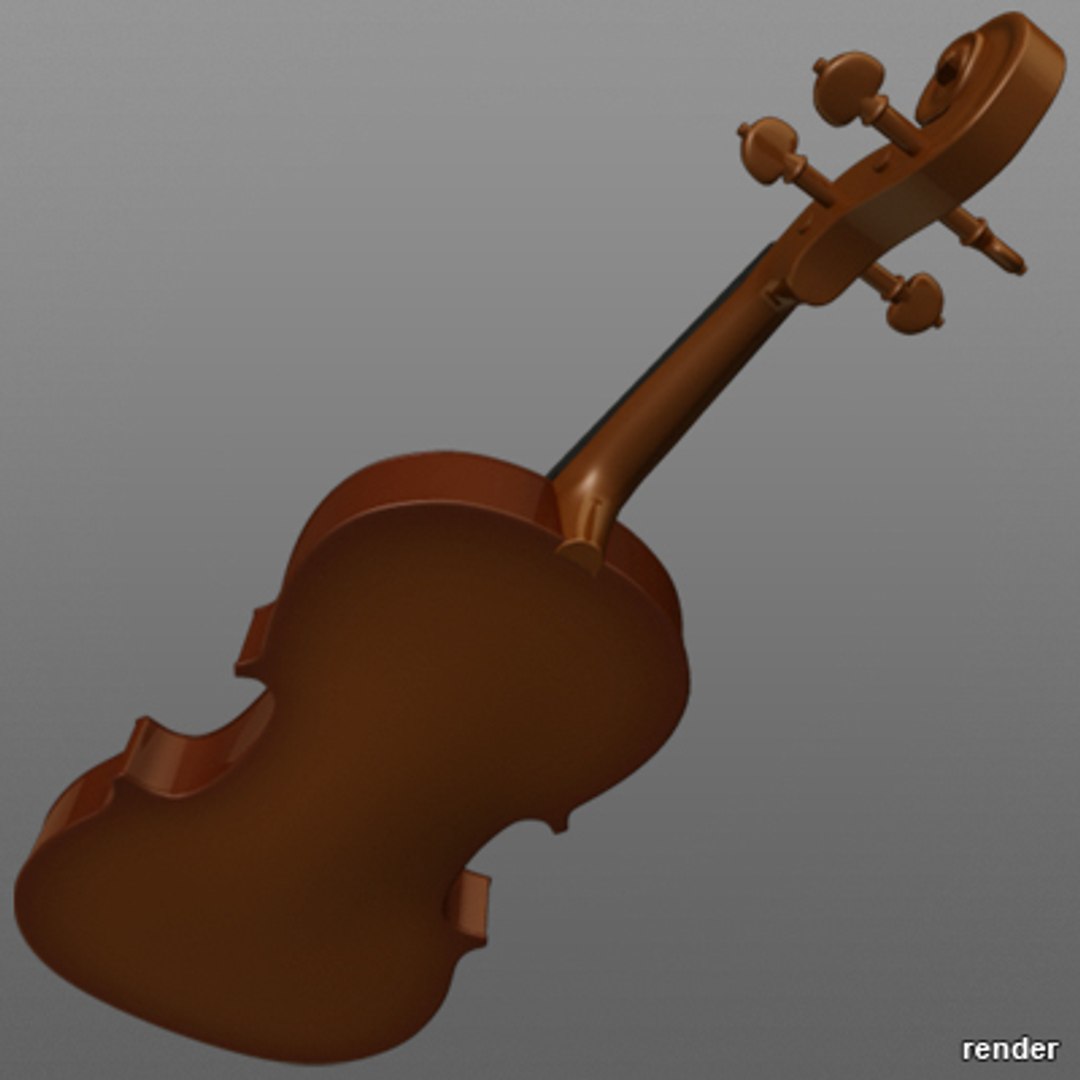 3d Model Classic Violin