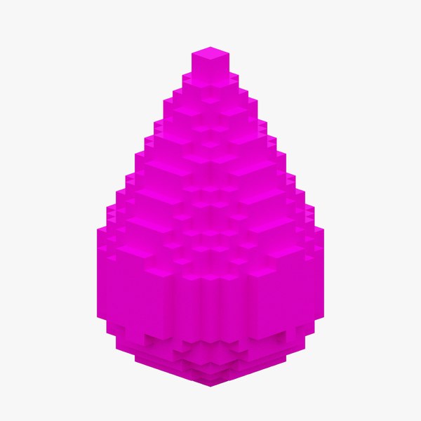 Pink Voxel Drop 3D model - TurboSquid 2041826