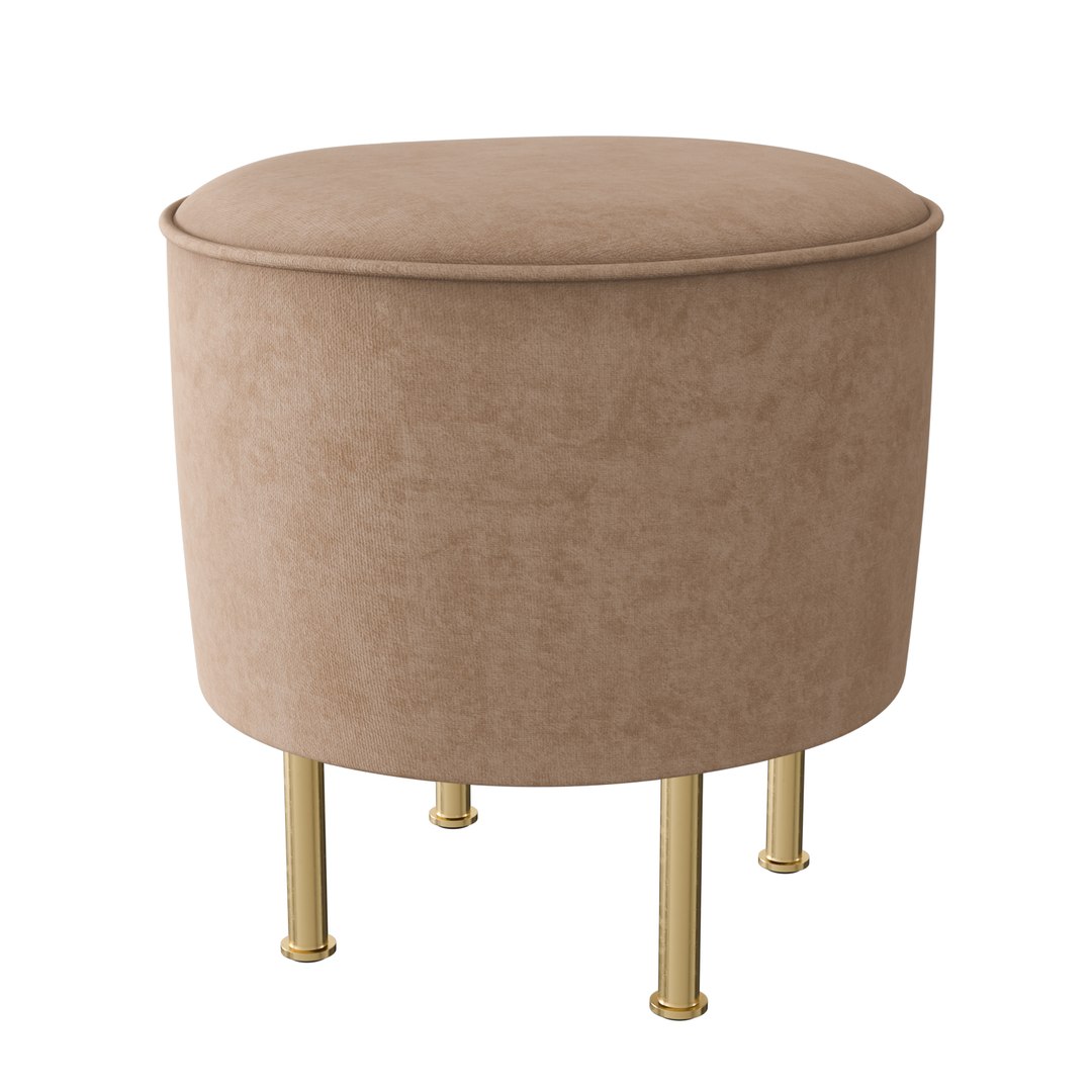 3D Modern Line Pouffe - TurboSquid 1948055