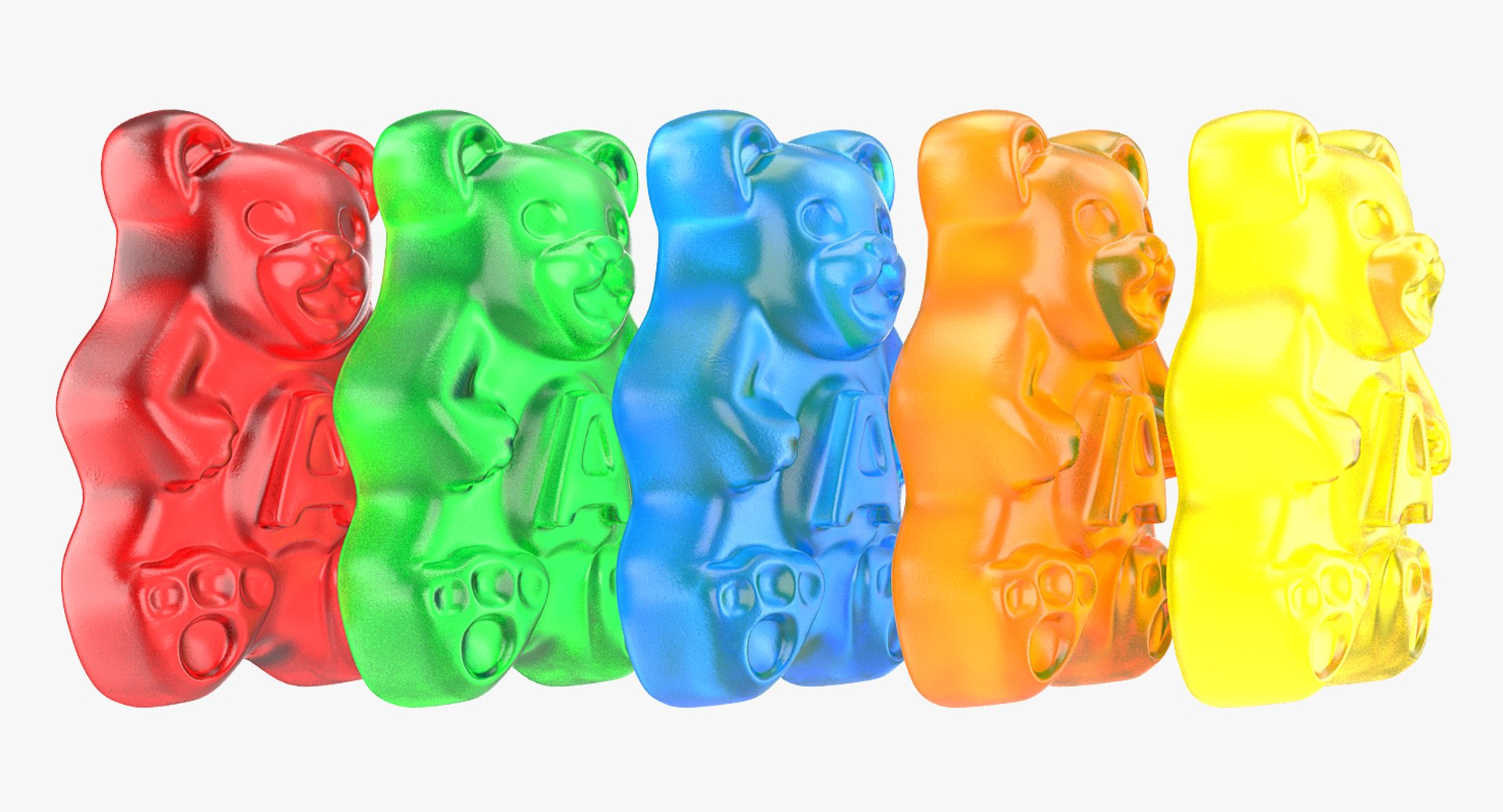 3D Gummi Bears Set - TurboSquid 1277122
