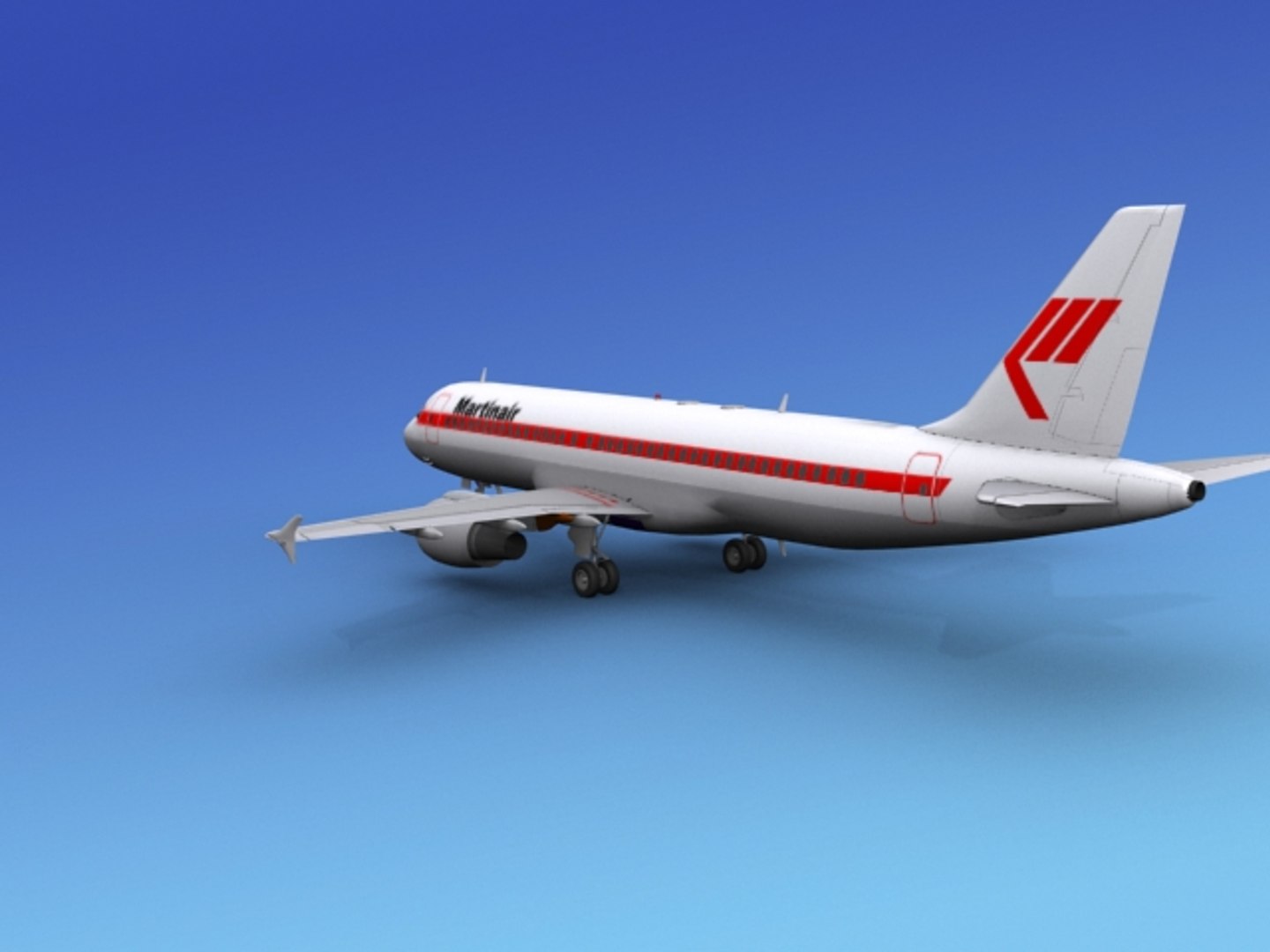 3d Model Airline Airbus
