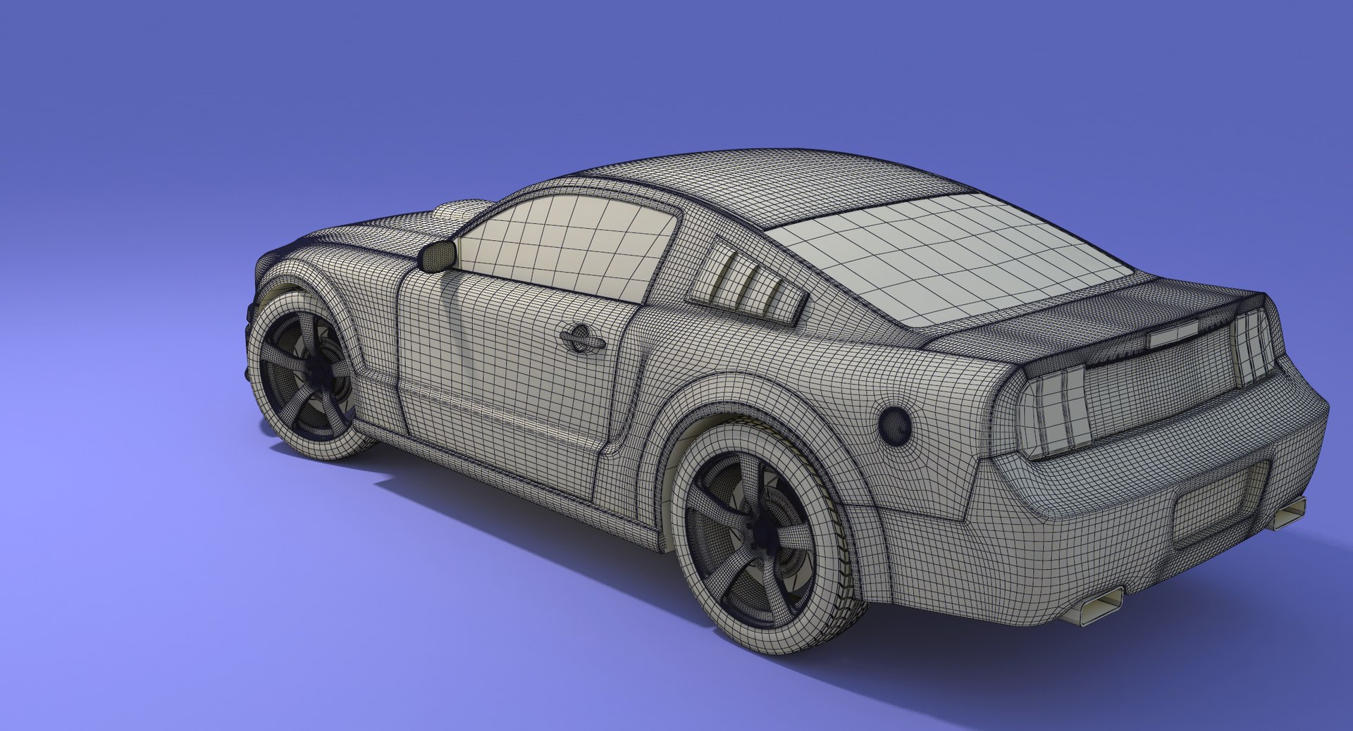 Mustang 3d Model
