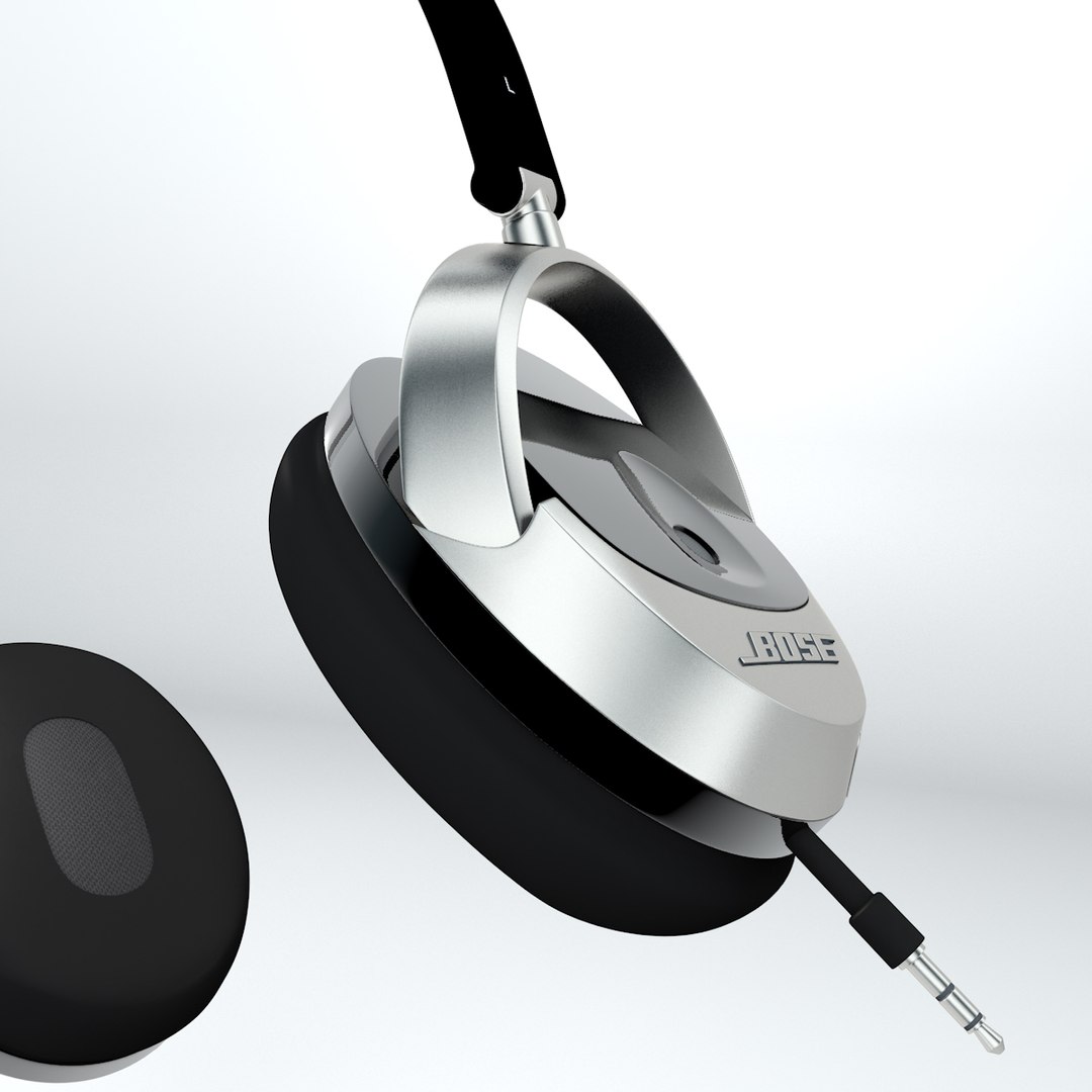 3d model of bose on-ear
