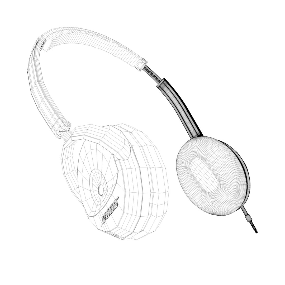 3d model of bose on-ear