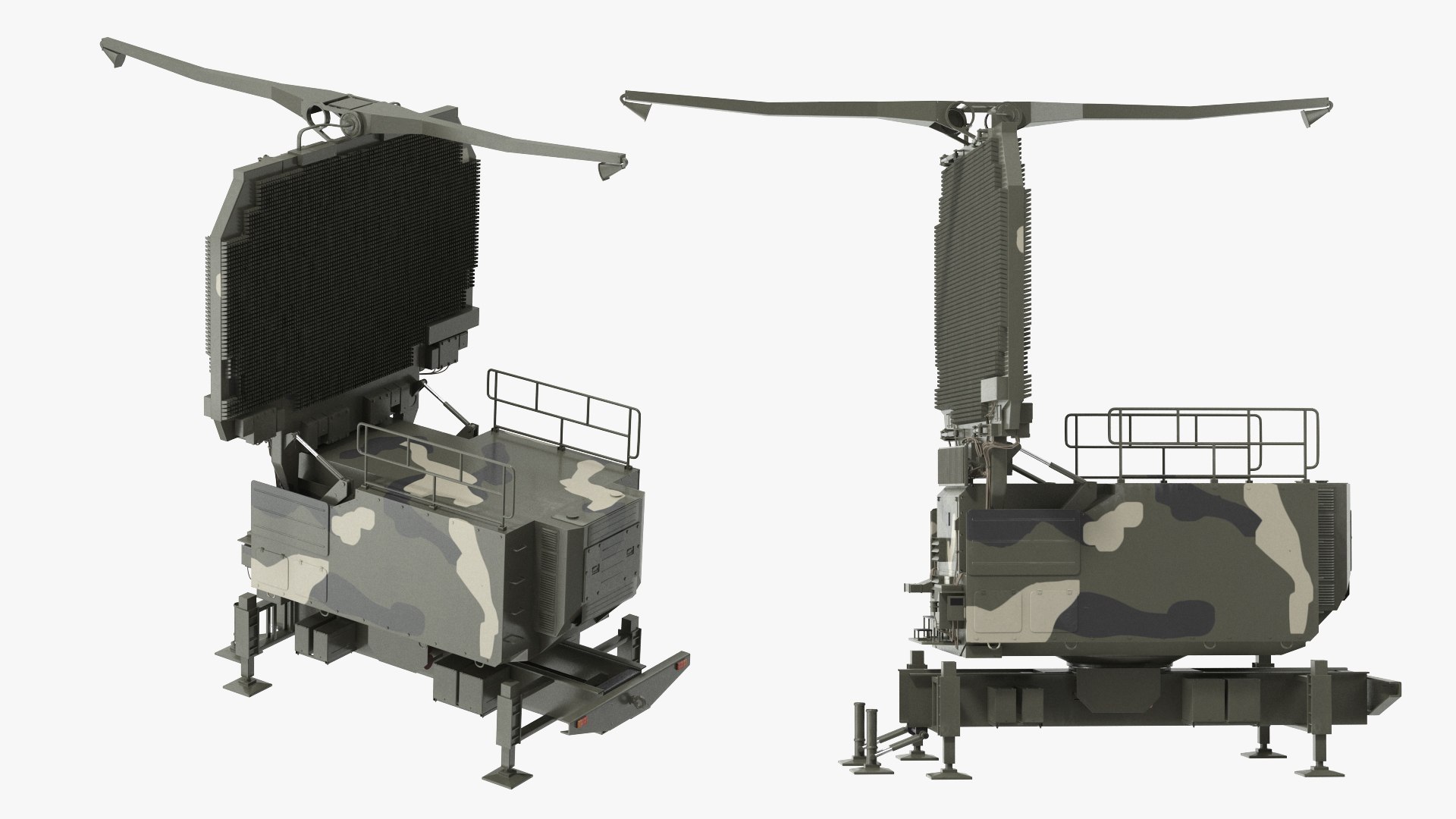 Tombstone 64n6 camouflage radar 3D model - TurboSquid 1648008